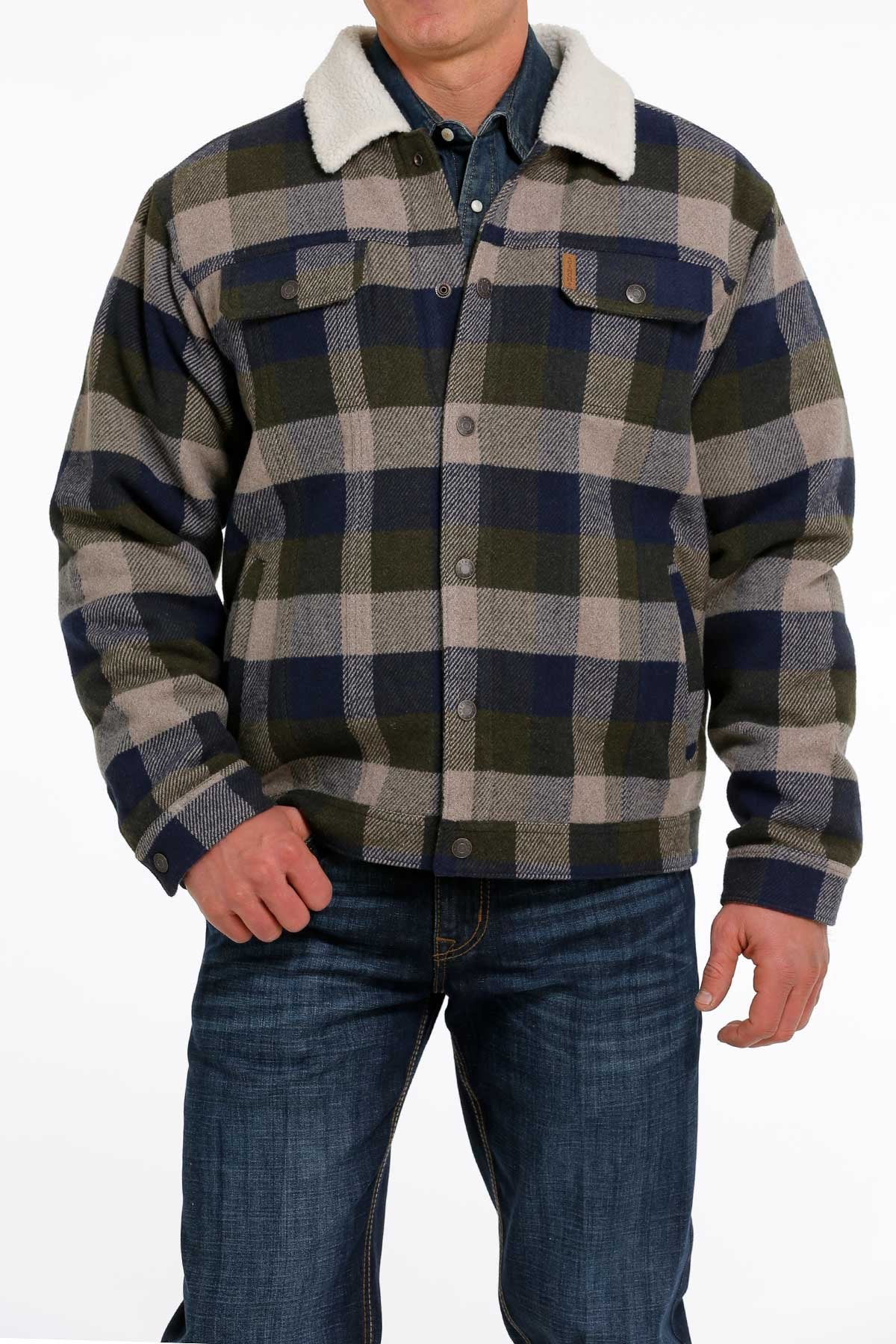 CINCH MENS WOOLY TRUCKER JACKET - MULTI**FINAL SALE**